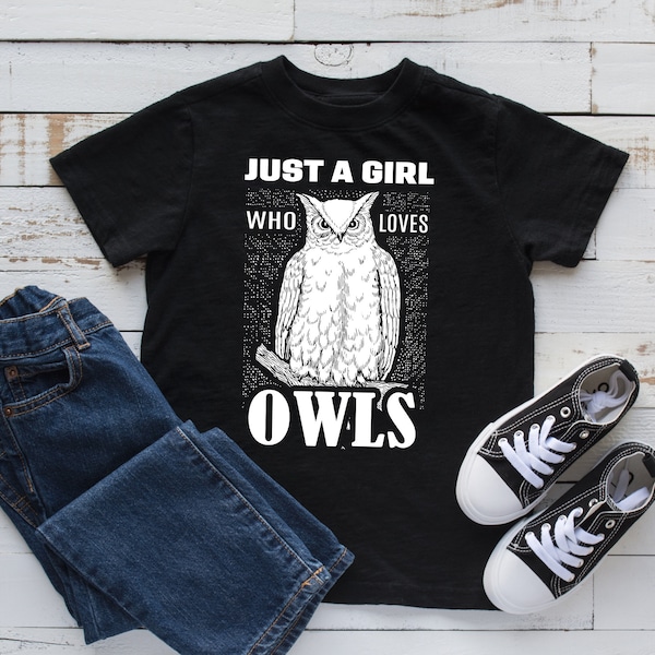Girls Owl Shirt - Etsy