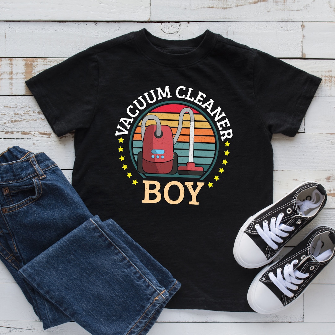 Vacuum Cleaner Boy T-shirt, Kids Tee, Toddler Shirt, Cleaning Fun, Kids ...