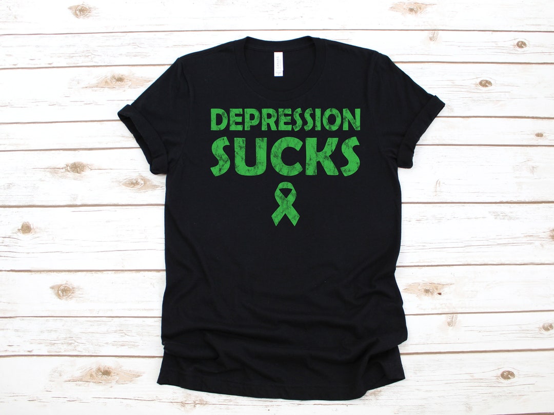 Depression Sucks T-shirt, Mental Health Awareness Tank Top, Hoodie ...