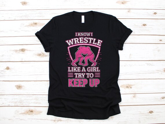 Girl Wrestler Funny Female Wrestling Womens T-shirt Tank | Etsy