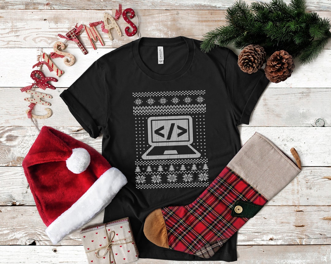 Ugly Computer Programmer Christmas T-shirt Funny Coder, Tank Top ...