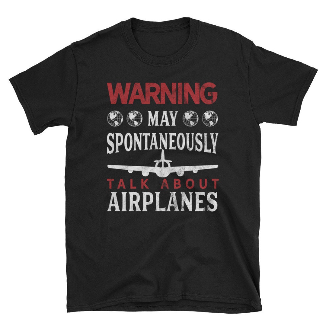 Funny Airplane Pilot Gift Short-sleeve T-shirt - Etsy