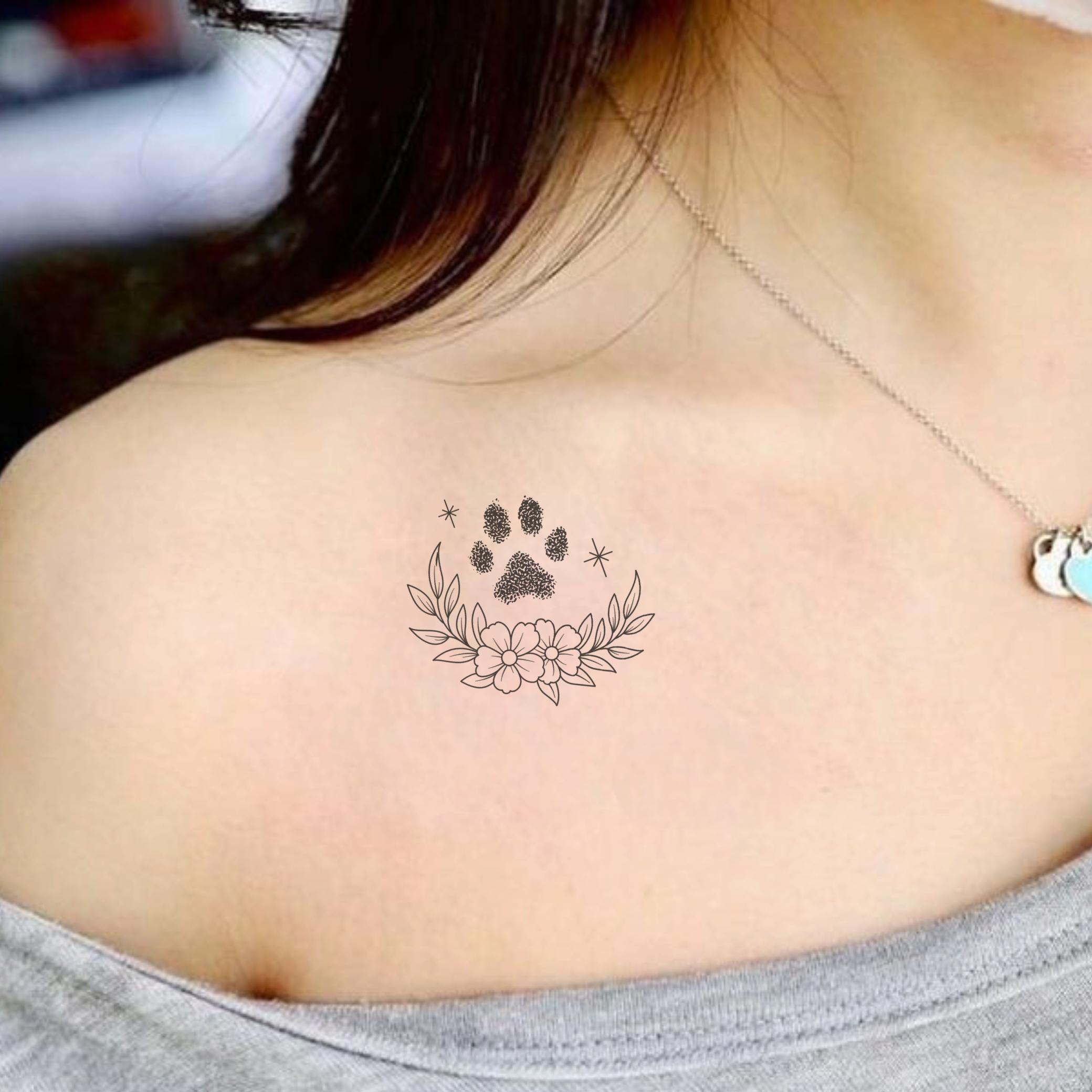 Dog Temporary Tattoos, Cat Tattoo Temporary, Pet Name Tattoo, Pet ...