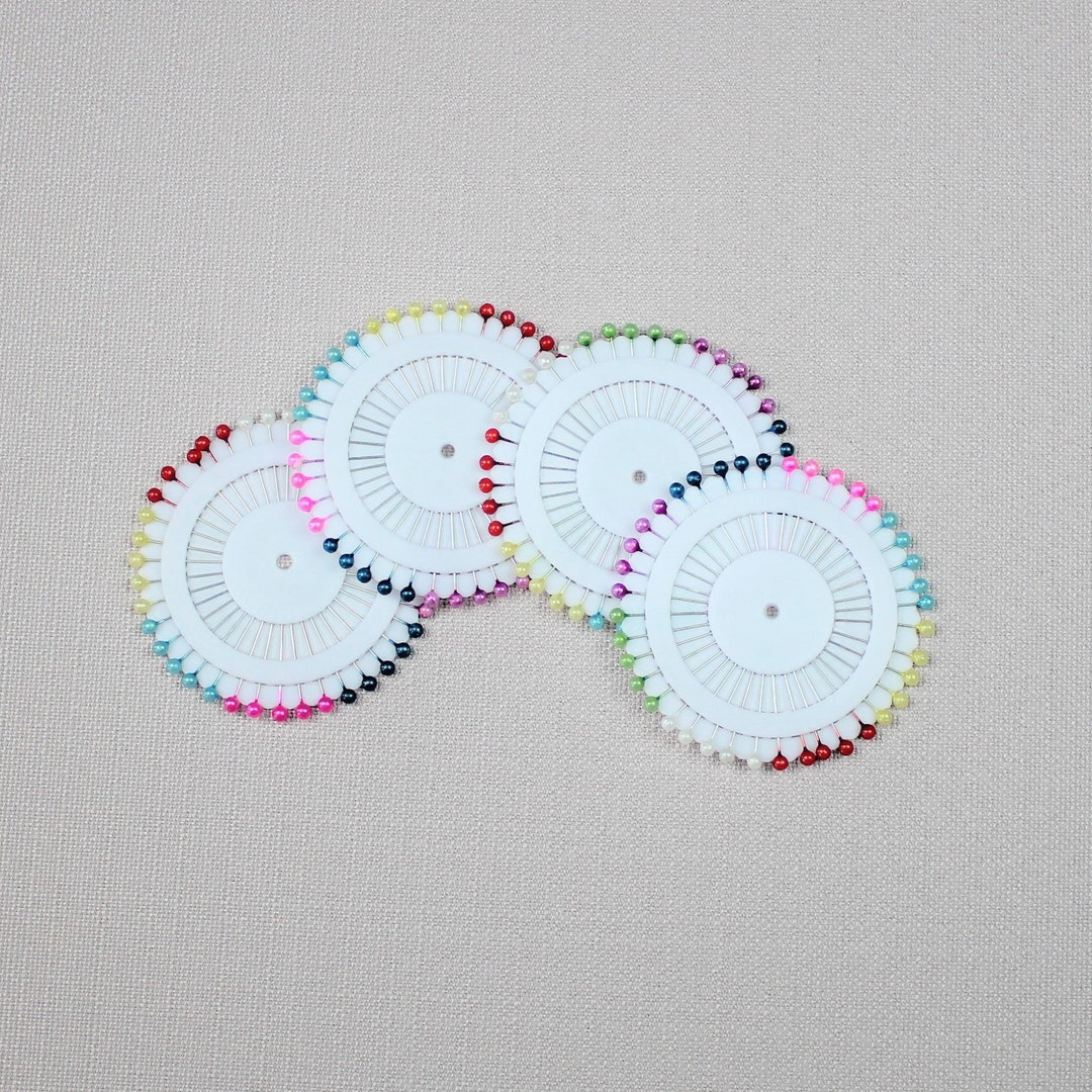 160 Round Head Pins 8 Different Colors - Etsy
