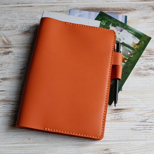 Leather Notebook Cover A5 A6 Refillable Journal Cover - Etsy