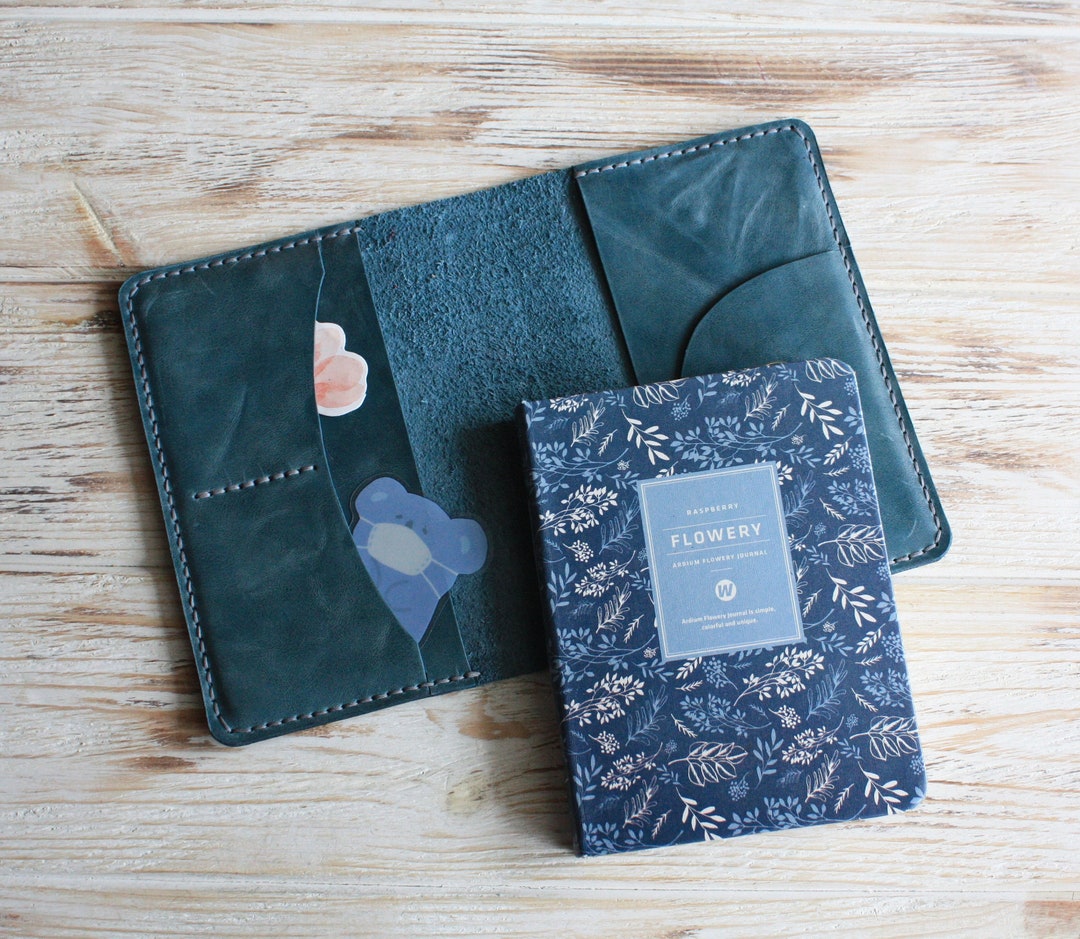 Leather Sterling Ink 2026 Cover A6 / A5 B6 Slim Compact Full Year Cover ...