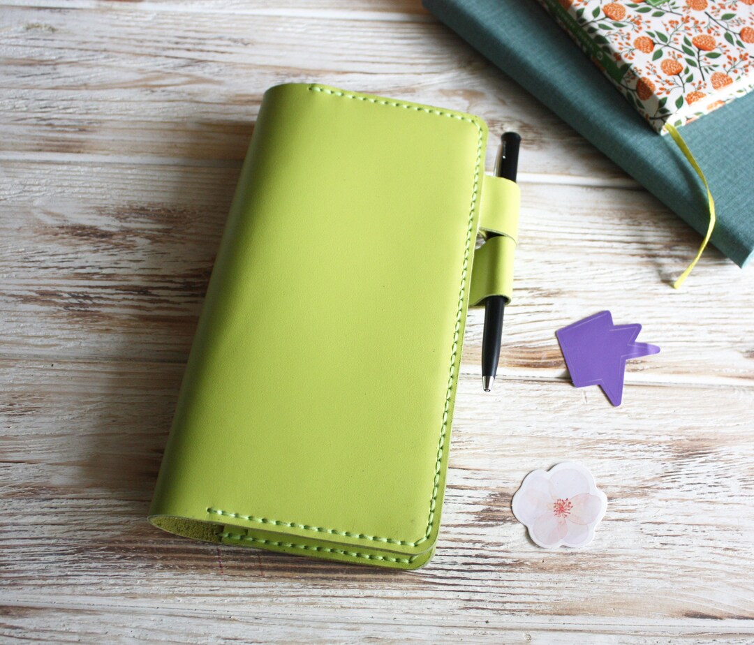 Leather N2 Weeks Sterling Ink 2025 Cover / A5 A6 B6 B5 Compact Full ...