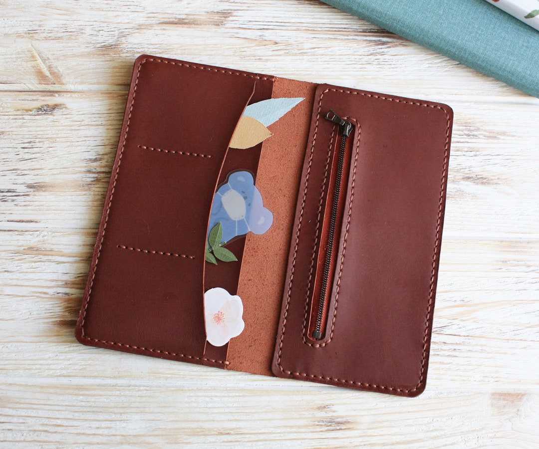Brown Leather A5 Planner Insert / Travelers Notebook Leather Wallet ...