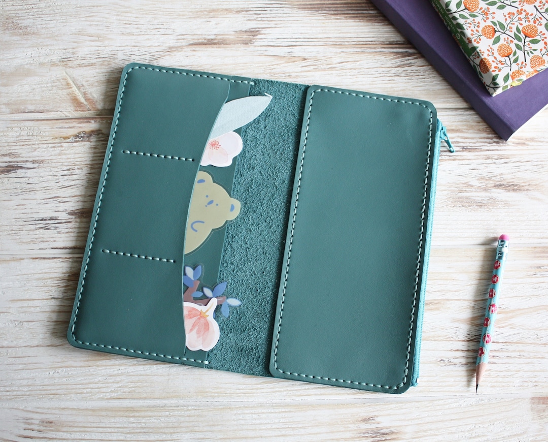 Leather Wallet Planner Insert / Travelers Notebook Wallet Insert ...