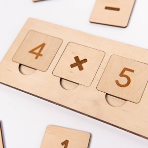 Math Board Cut File, Math Laser Cut Files, Montessori Educational Toys ...