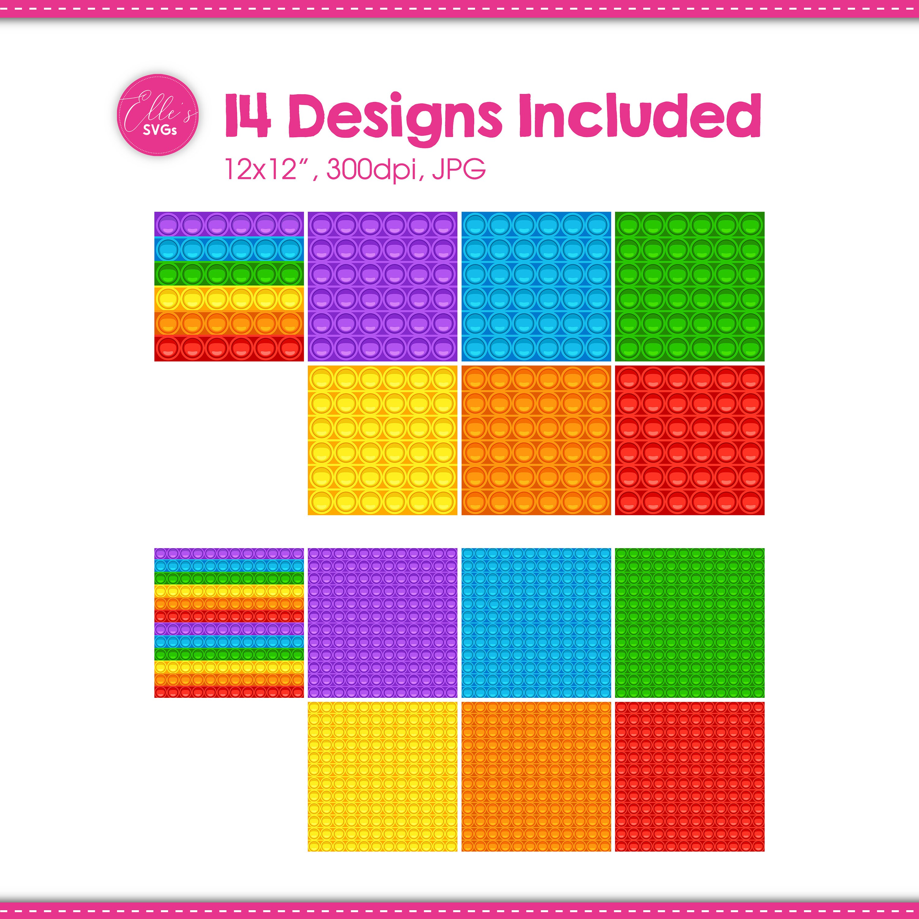 POP IT Digital Paper Popit Digital Paper 14 Designs Fidget - Etsy Ireland