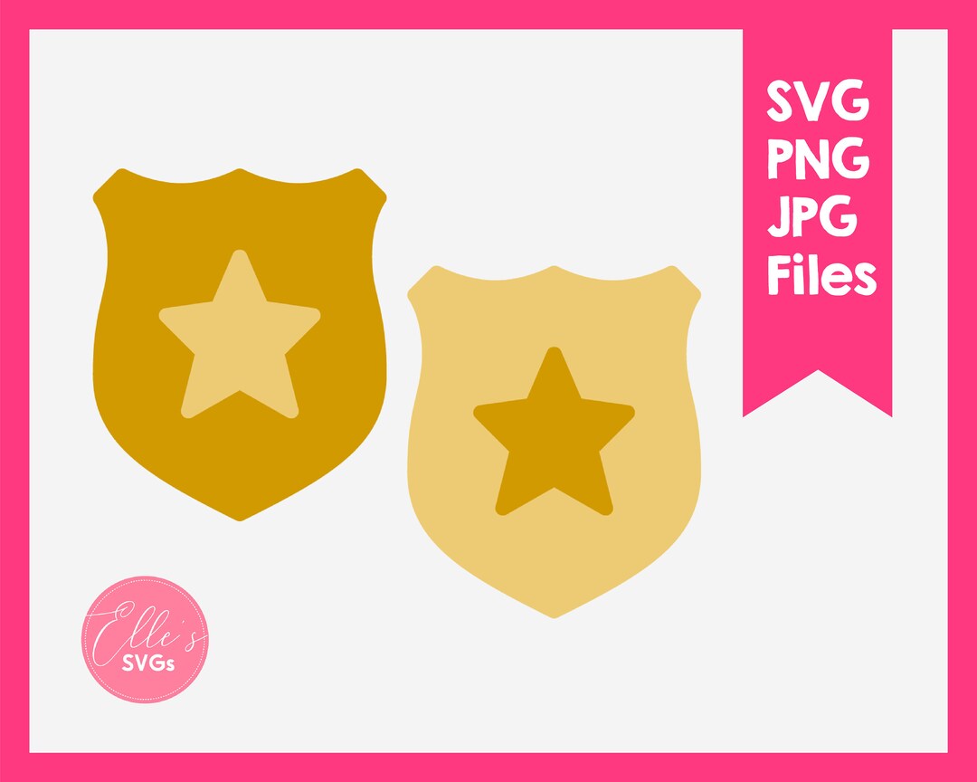 Police Badge Svg, Gold Police Badge Cut File, Police Clipart, Cricut ...