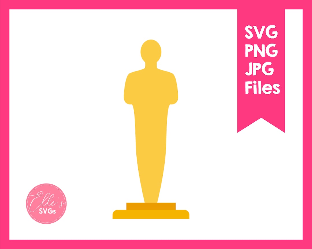 Trophy Svg, Oscar Cut File, Champion Clipart, Cup Stencil, Silhouette ...