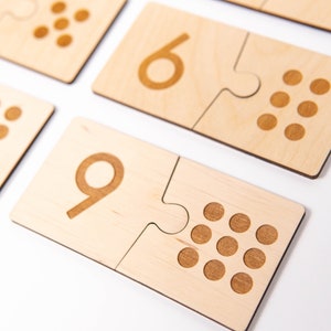 Numbers Puzzle Cut File, Math Laser Cut Files, Montessori Educational ...