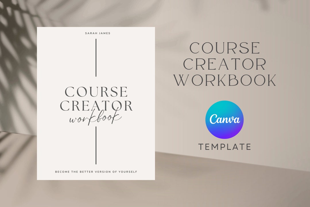 Course Creator Workbook Template, Ebook Template, Canva Template ...