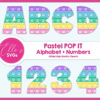FIDGET FONT PNG Files, Full Alphabet and Numbers, 300dpi High Quality ...