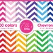 Chevron 100 Colors Digital Paper, Chevron Digital Paper 100 Colors ...