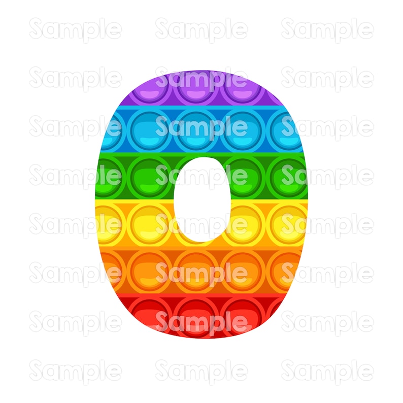 POP IT Alphabet Numbers Cliparts Pop It Letters Pop It | Etsy