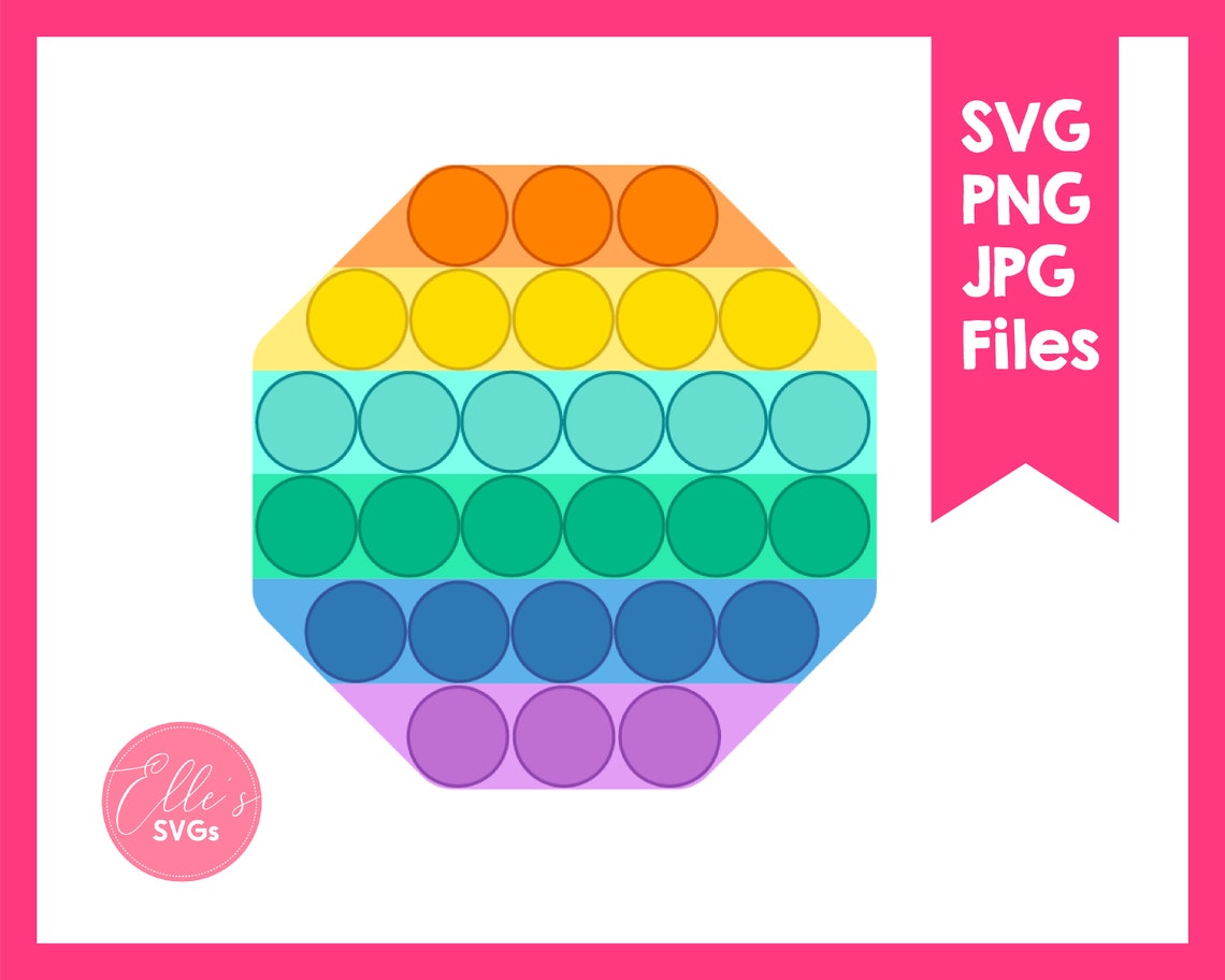 Pop It Svg Pop It Hexagon Cut Datei Pop It Digital Clipart - Etsy.de