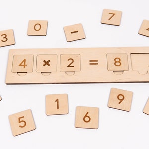 Math Board Cut File, Math Laser Cut Files, Montessori Educational Toys ...