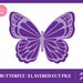 Butterfly Svg, 3D Butterfly Cut File, Layered Butterfly Template ...