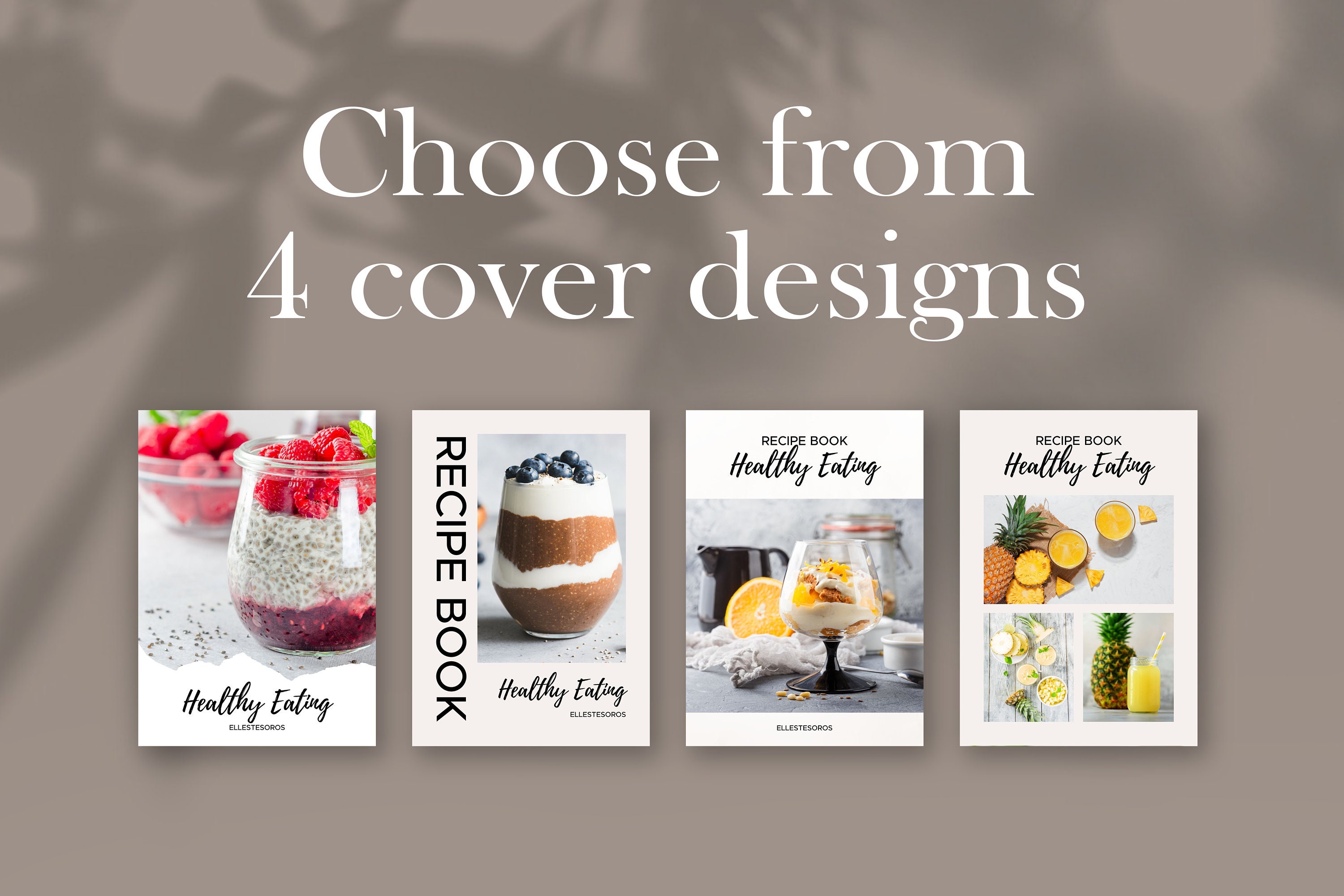 Recipe Ebook Template Cookbook Template Edit With Canva - Etsy