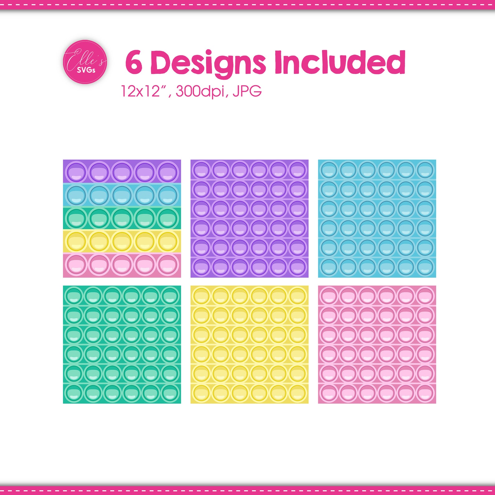 POP IT Pastel Digital Paper Popit Digital Paper 6 Designs - Etsy Australia