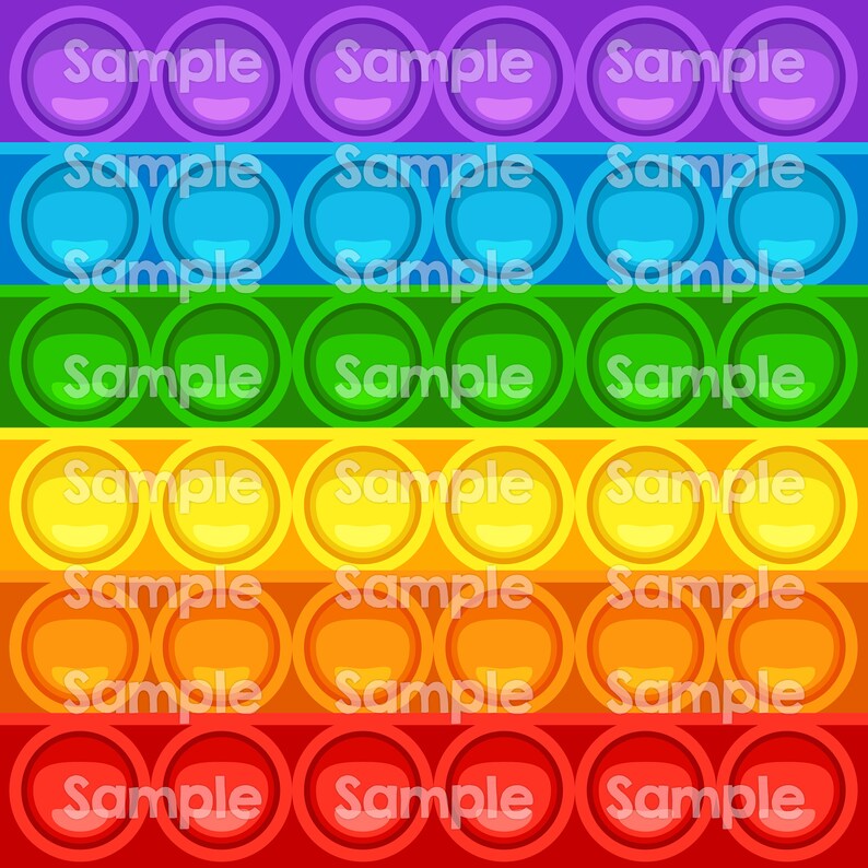 POP IT Digital Paper, Popit Digital Paper 14 Designs, Fidget Toy, Pop ...