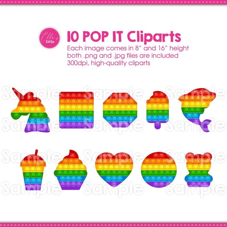 10 POP IT Cliparts Pop It Images Pop It Png Fidget Toy - Etsy