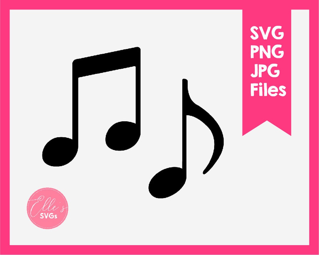 Music Notes Svg, Music Notes Cut File, Music Clipart, Music Notes SVG ...