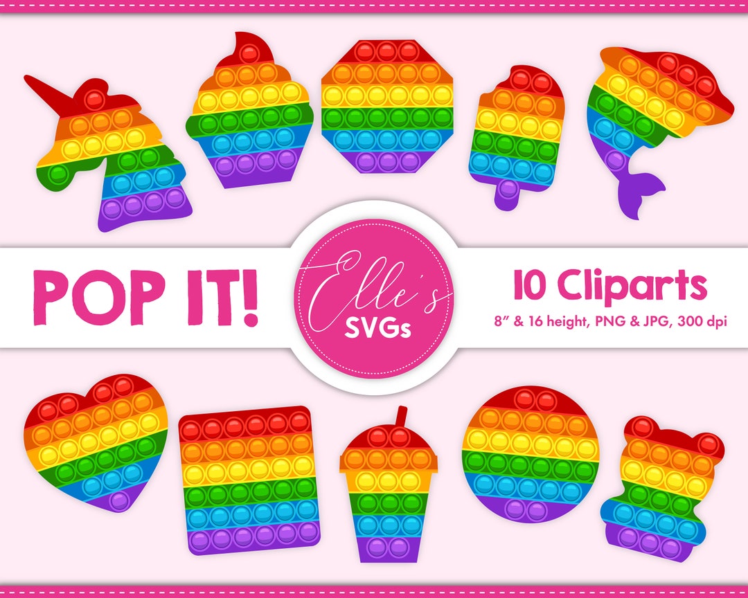 10 POP IT Cliparts , Pop It Images, Pop It Png, Fidget Toy, Pop It ...
