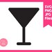 Martini Glass Svg, Martini Cut File, Martini Glass Clipart, Sublimation ...