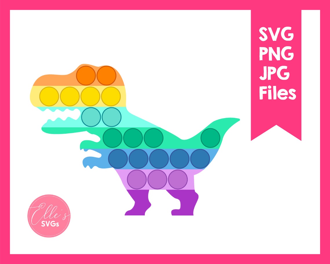 Pop It Svg Pop It Dino Cut File Pop It Digital Clipart - Etsy Singapore