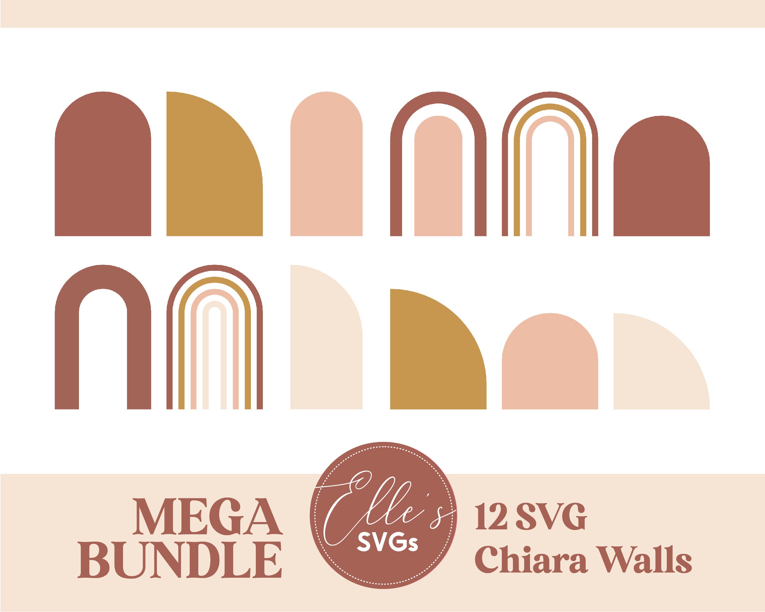 Chiara Walls SVG Cut Files 12 Chiara Walls MEGA Bundle Diy - Etsy