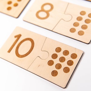 Numbers Puzzle Cut File, Math Laser Cut Files, Montessori Educational ...