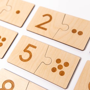 Numbers Puzzle Cut File, Math Laser Cut Files, Montessori Educational ...
