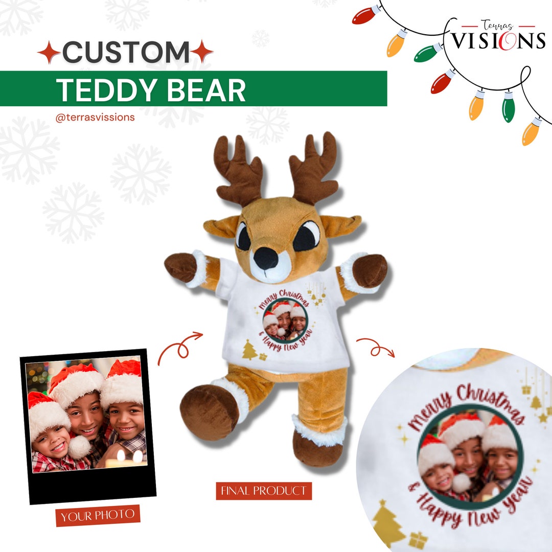 Personalized Photo T-shirt Custom Photo Teddy T-shirt Gifts - Etsy