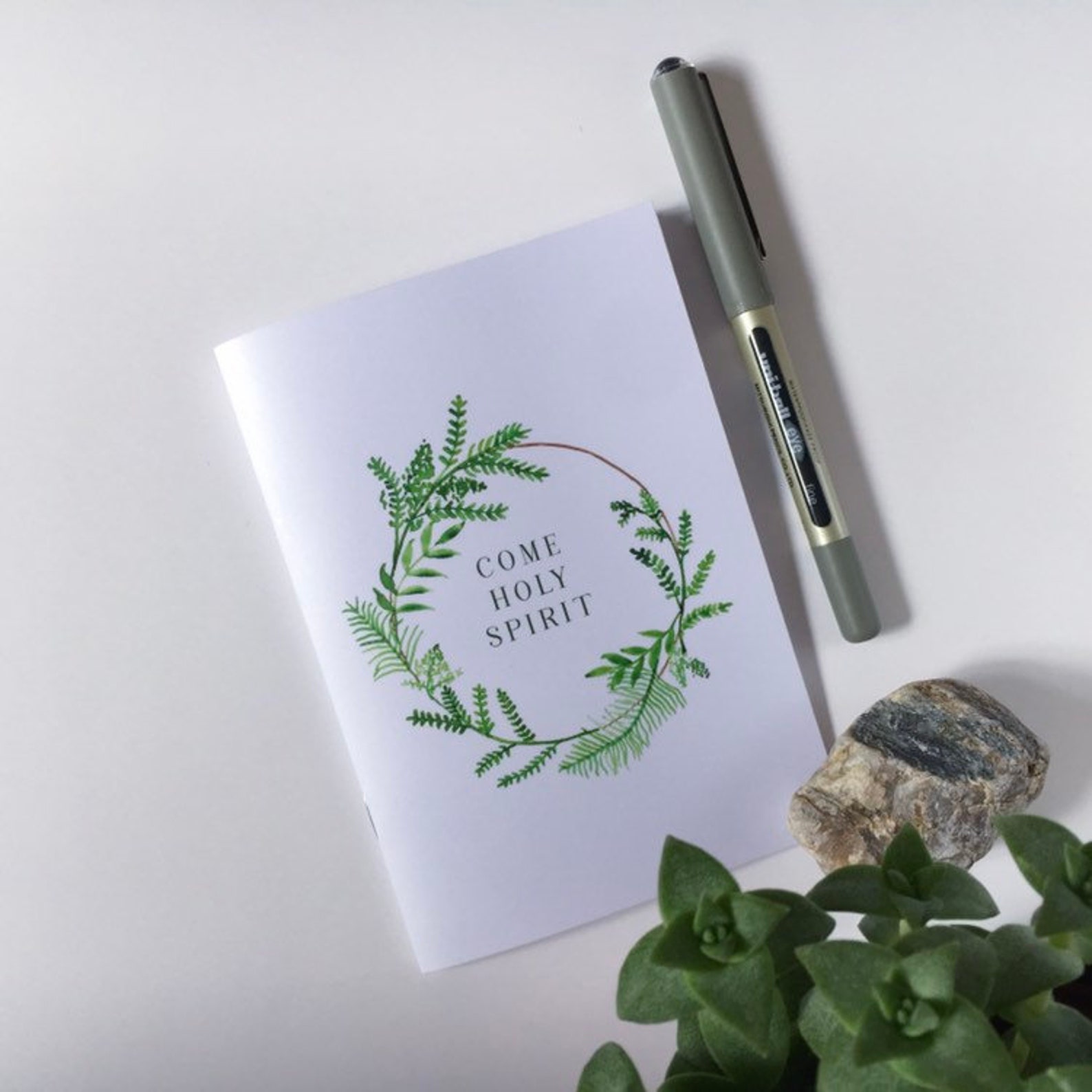 Come Holy Spirit Dot Grid Bullet Journal | Doodling Faith - Etsy