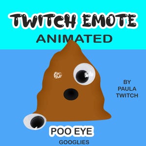Poo Eye Emote, Twitch Animation, Funny Poop Emote, Googlie Gif, Instant ...