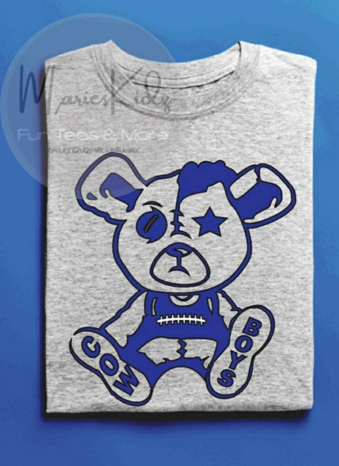 Football - Cowboys Inspired Beatnik Bear Unisex Tee Shirt - Etsy