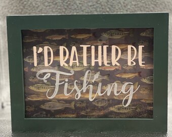 Fishing Shadow Box - Etsy