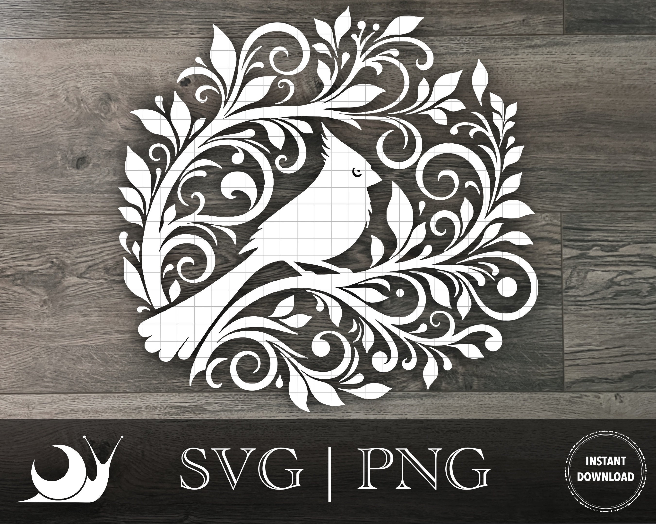 Whimsical Cardinal Bird SVG Cut File for Cricut or Silhouette - Etsy