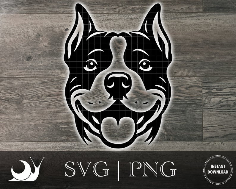 American Bully SVG Cut File for Cricut or Silhouette Pitbull Head SVG ...