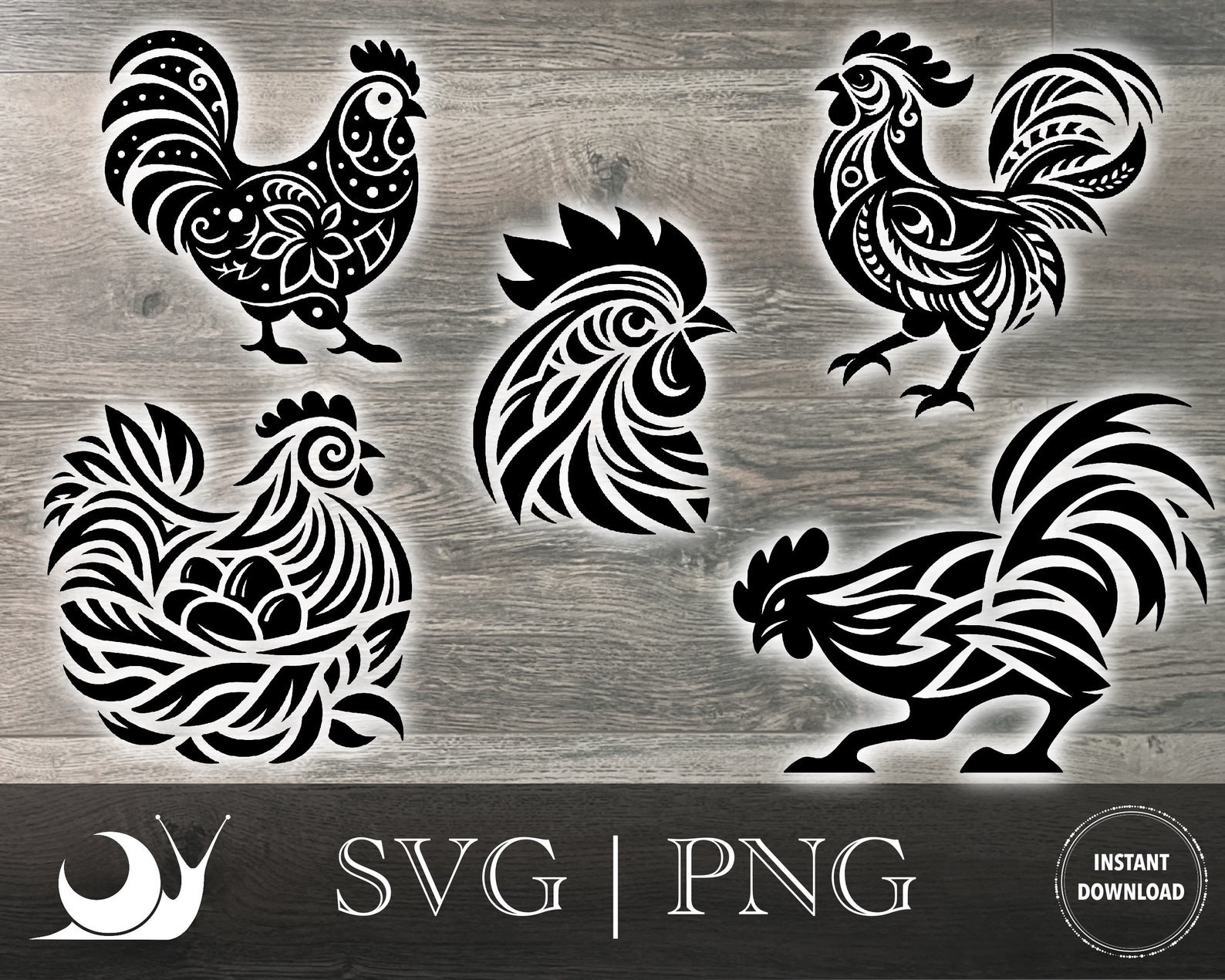 Chicken SVG, Chicken Clipart, Farm Clipart, Farm SVG, Easter, Rooster ...