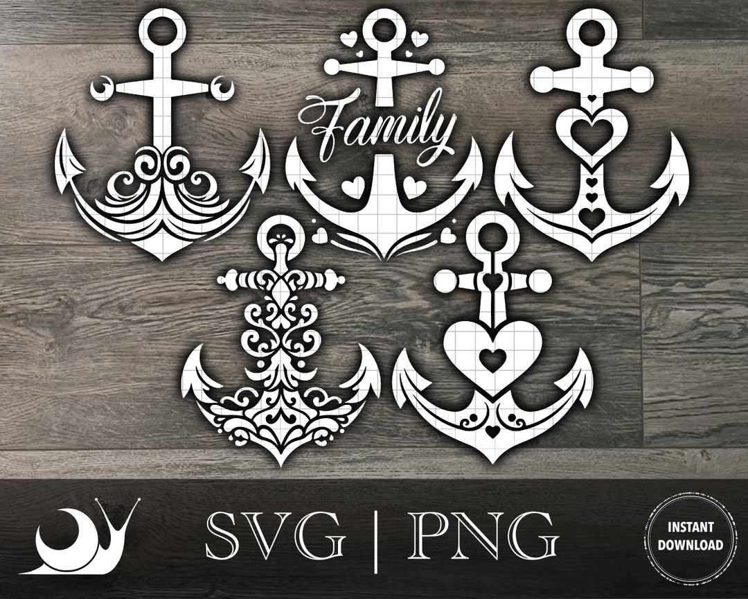 Anchor Svg Anchor Svg Bundle Cruise Svg Nautical Family Etsy