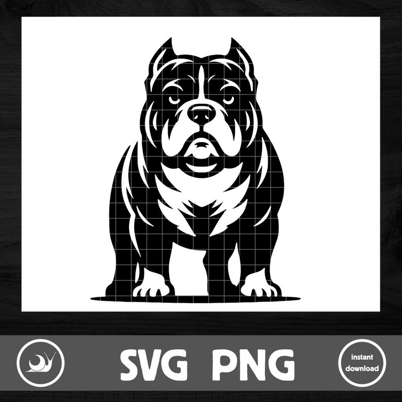 American Bully SVG Cut File for Cricut or Silhouette | Pitbull SVG PNG ...
