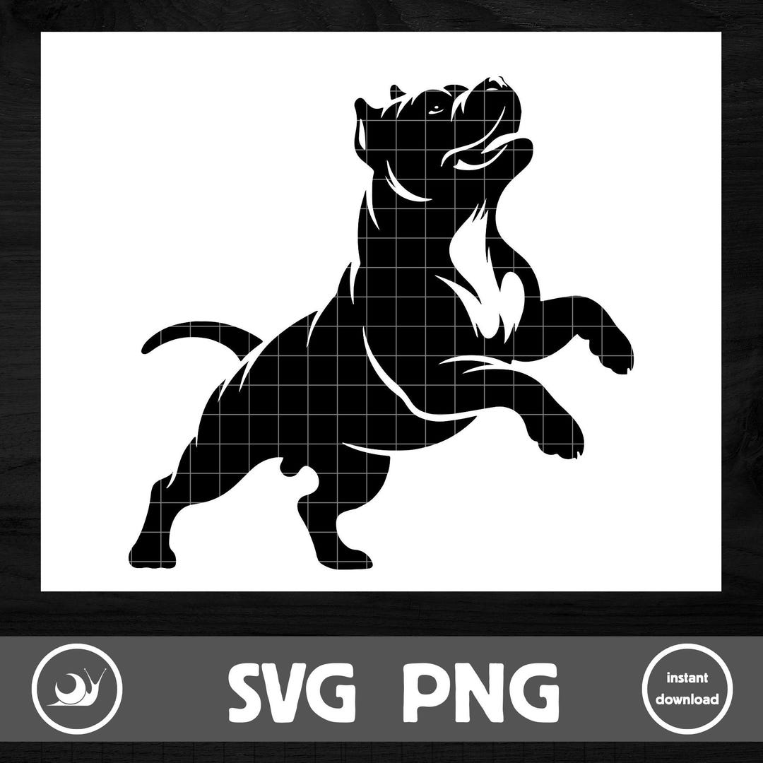 American Bully SVG Cut File for Cricut or Silhouette | Pitbull SVG PNG ...