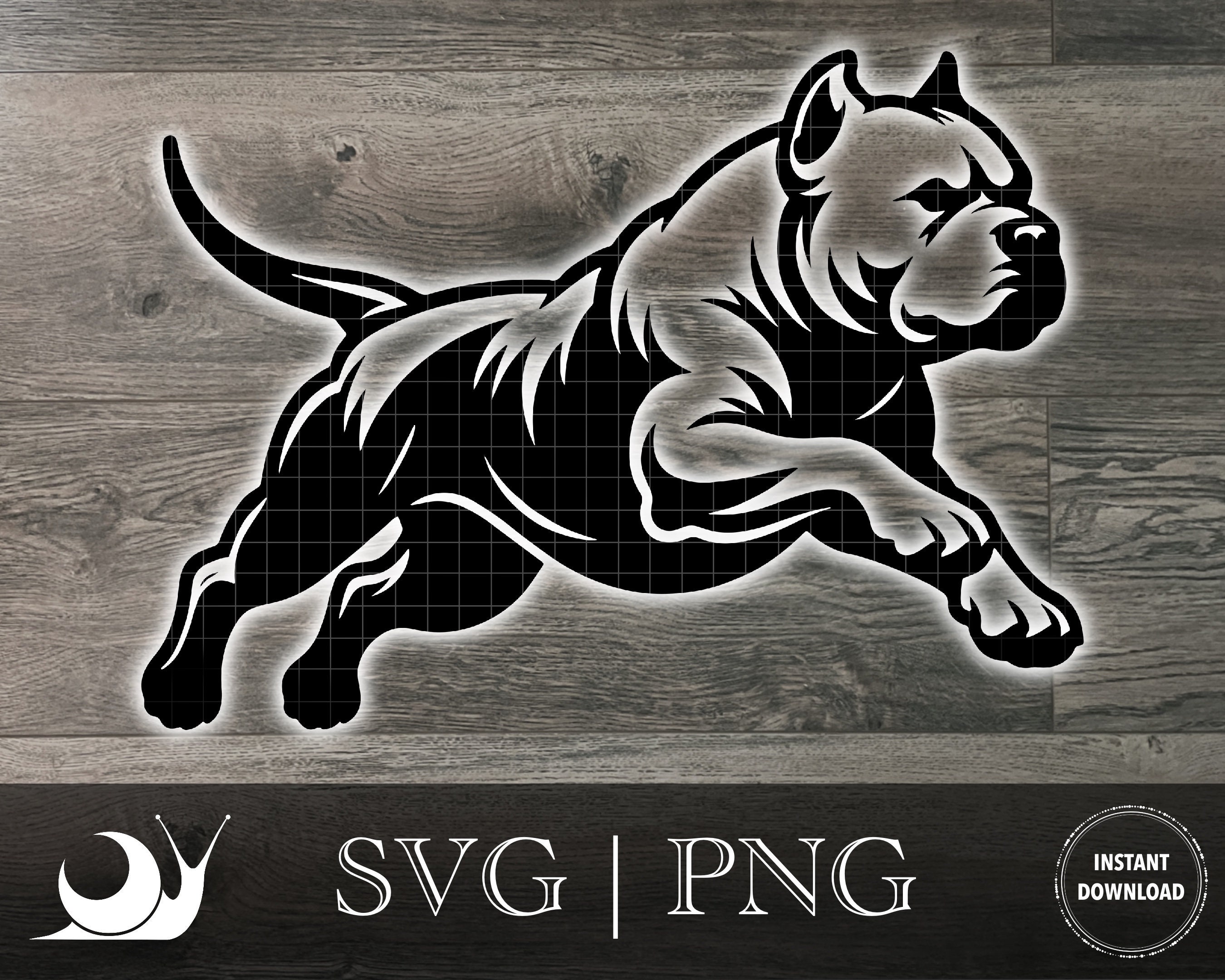 American Bully SVG Cut File for Cricut or Silhouette Pitbull SVG PNG ...