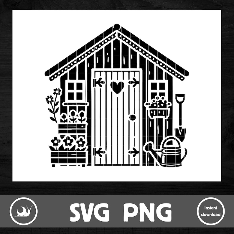 Garden Shed SVG | Bathroom Sign | Cricut | Cut File - Etsy