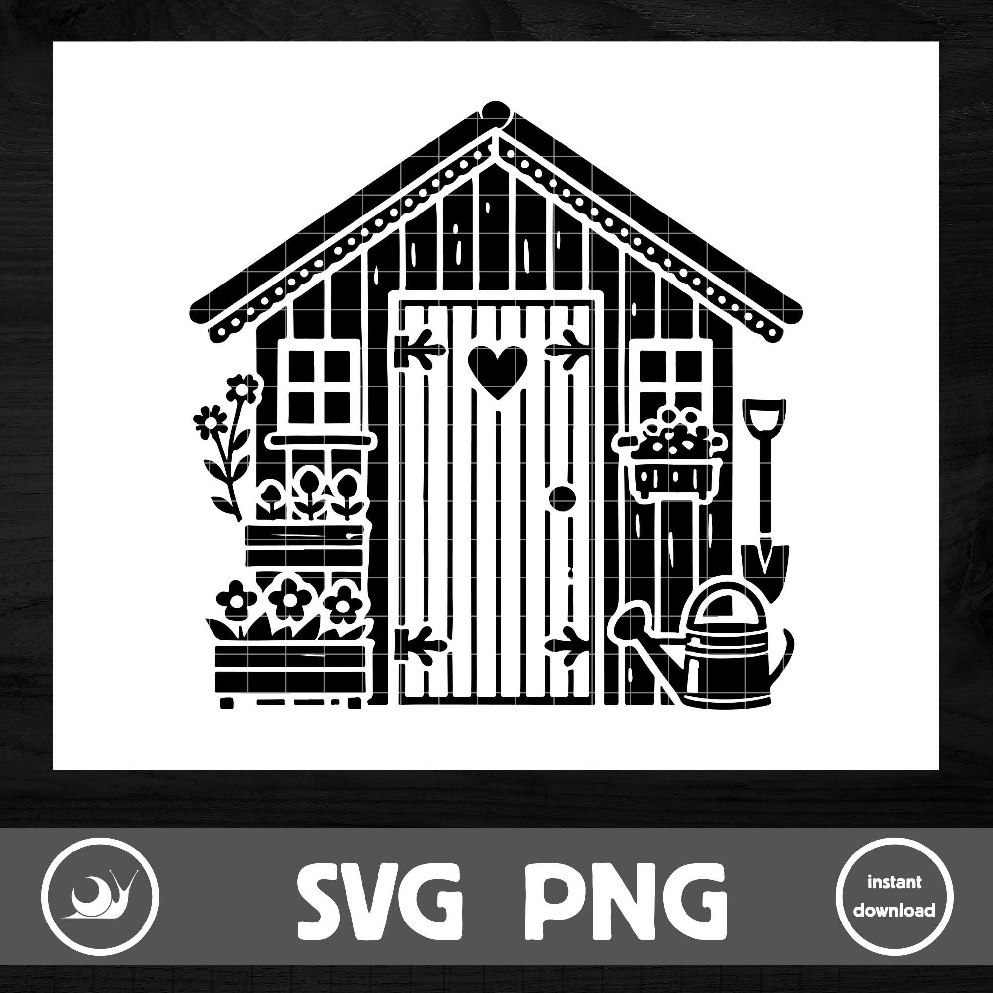 Garden Shed SVG | Bathroom Sign | Cricut | Cut File - Etsy